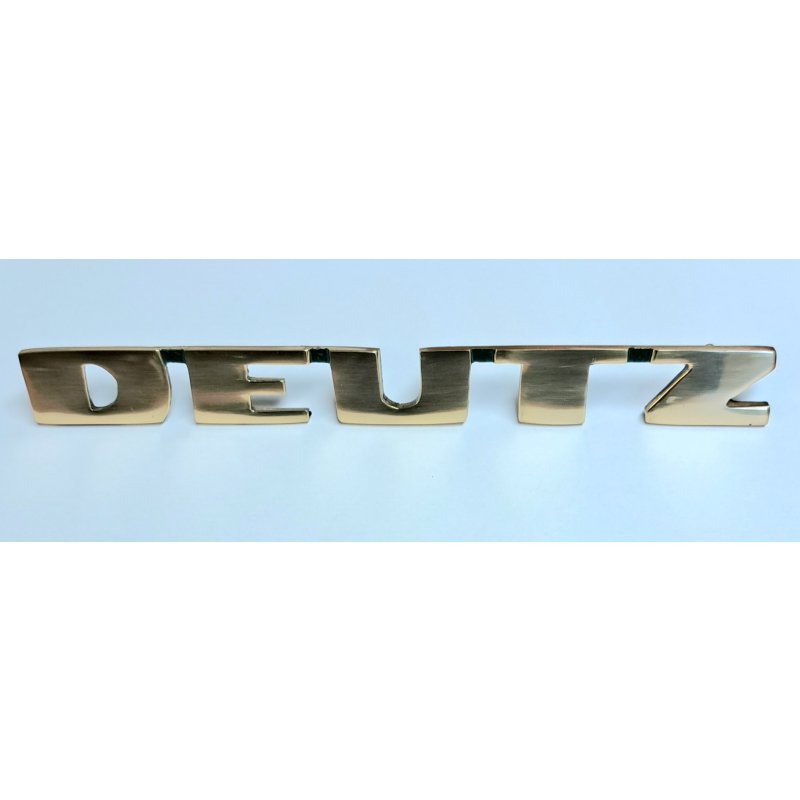 Deutz Schriftzug Schild Emblem für Deutz Frontgrill 247x30mm, 45,99