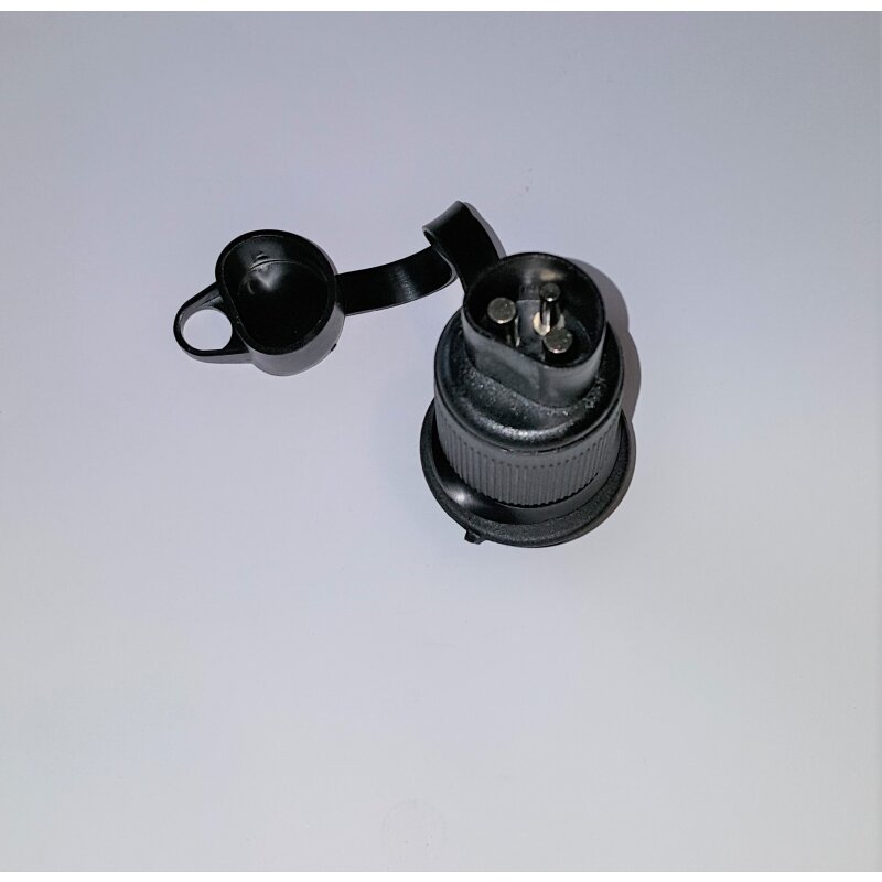 Stecker 3 polig 12V/25A Anhänger Kipper Motorrad Batterie Ladung, 1,99