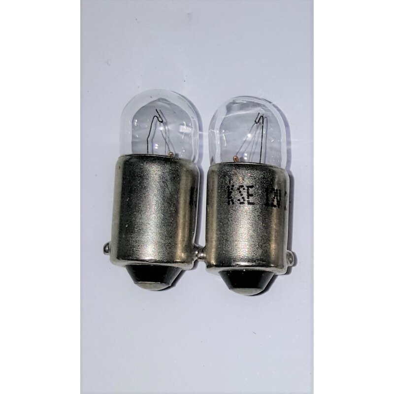 2 Stück Lampe Glühlampe Autolampe Standlichtbirne BA9s 12V 4W, 0,60